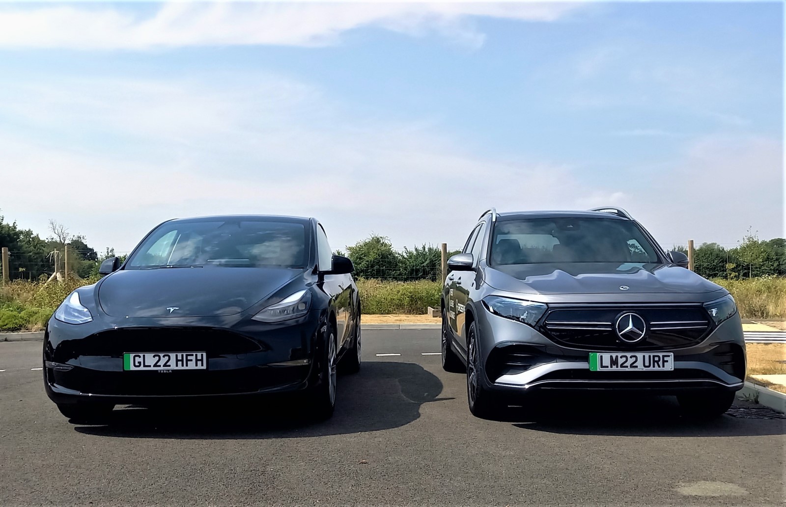 Twin test review: Tesla Model Y vs Mercedes EQB
